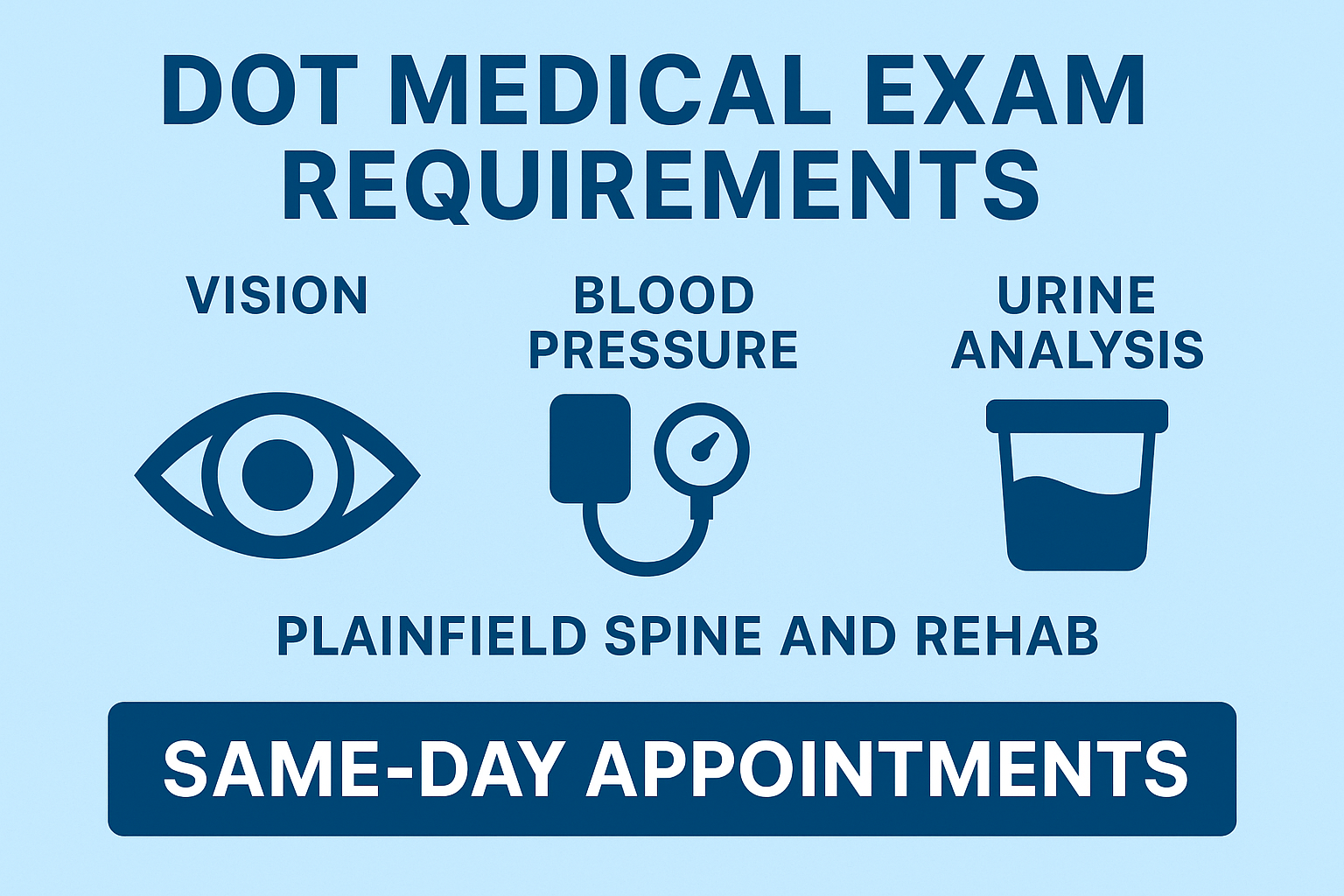 DOT Medical Exam Requirements: Vision, Blood Pressure, and Urine ...
